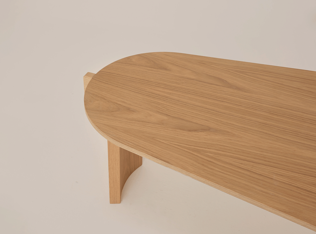 Flow Coffee Table Medium | Oak Wood – Kita Living